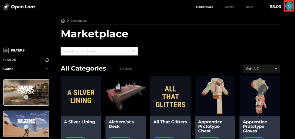 【画像で解説】OPEN LOOTに入金するための準備 - TimeWiki（旧）